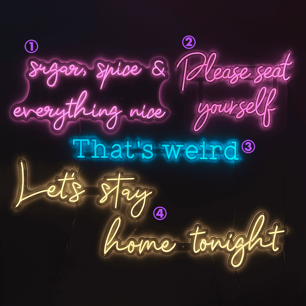 Custom Neon Signs | Design Your Neon Sign Online! - Neon Mfg.