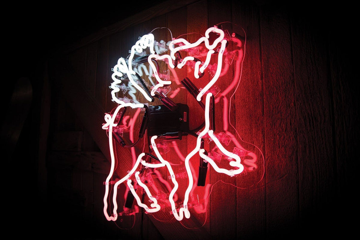 Flying Pig Glass Neon Sign - Neon Mfg.