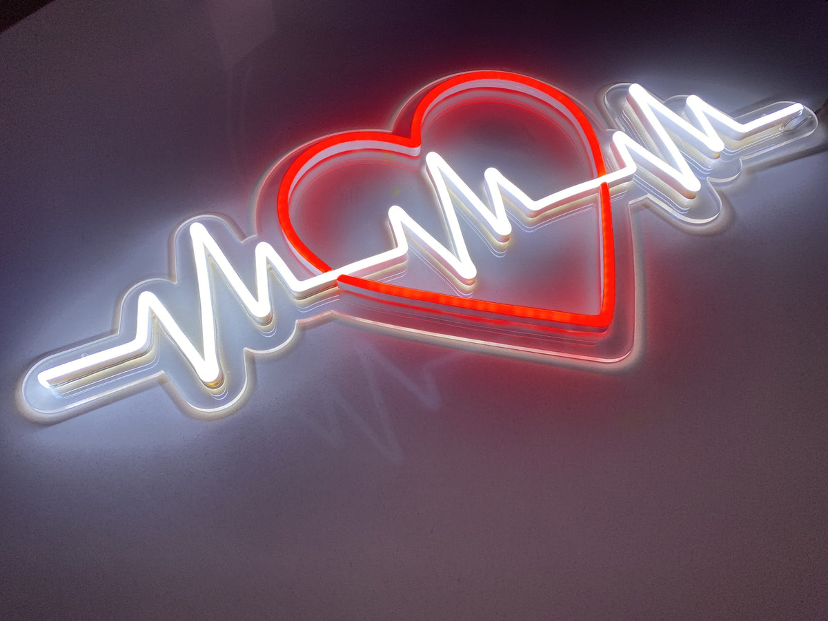 Heartbeat LED Neon Sign - Neon Mfg.