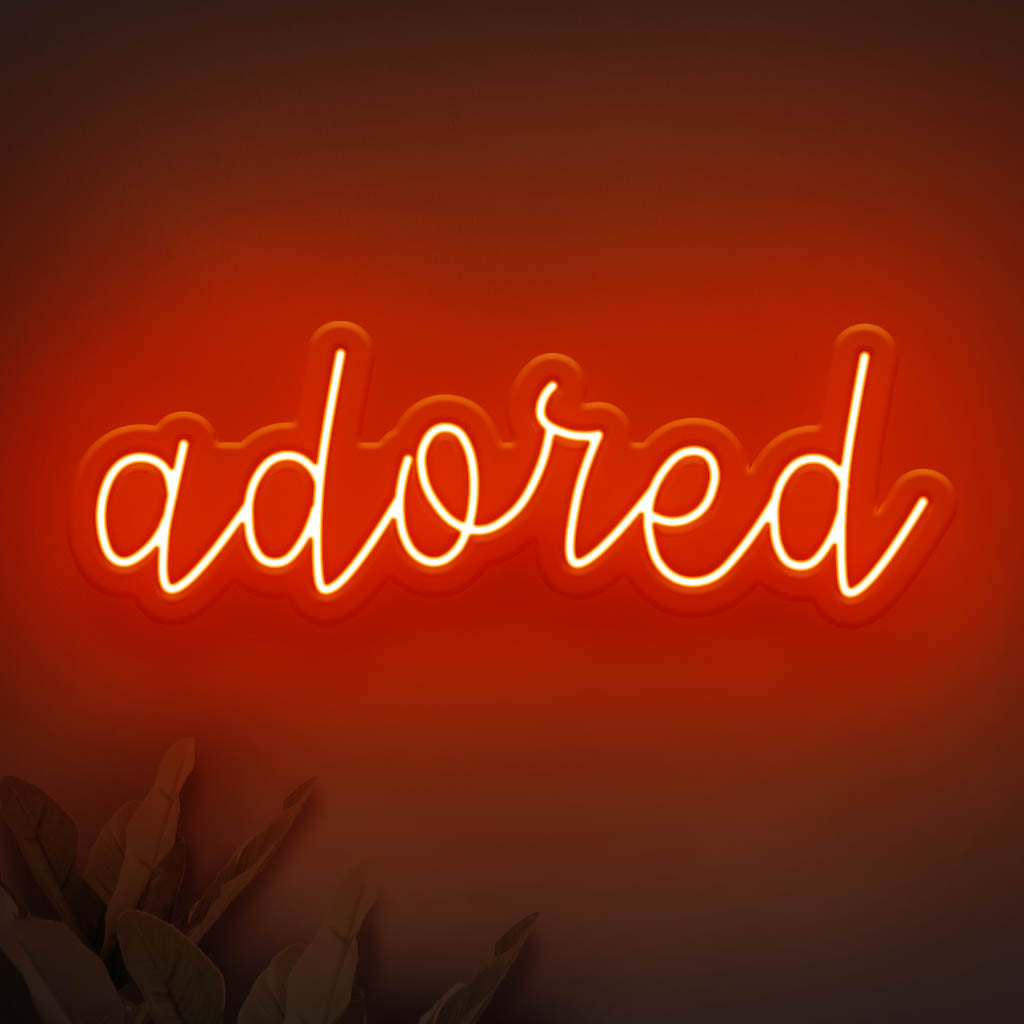 Adored LED Neon Sign - Neon Mfg.