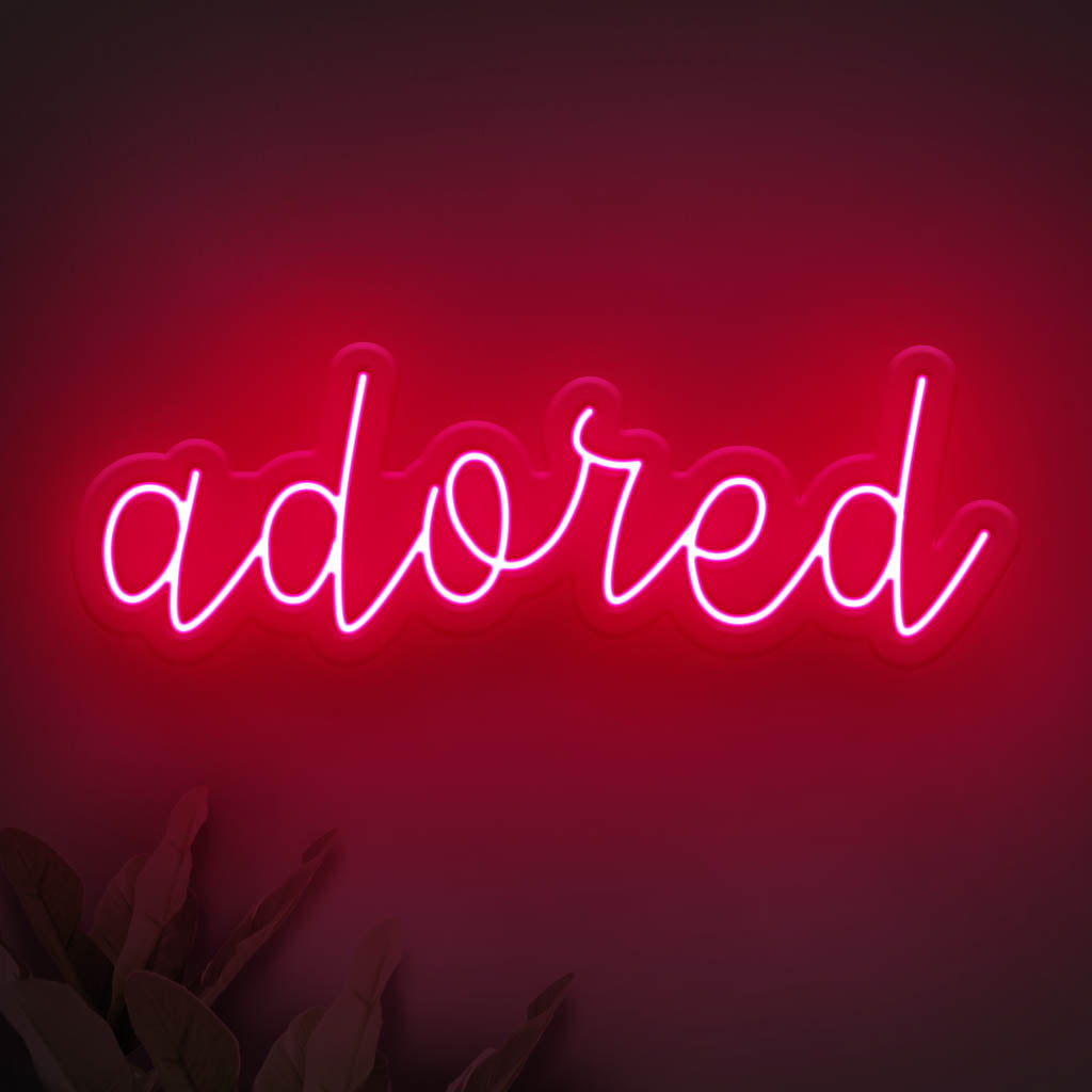 Adored LED Neon Sign - Neon Mfg.