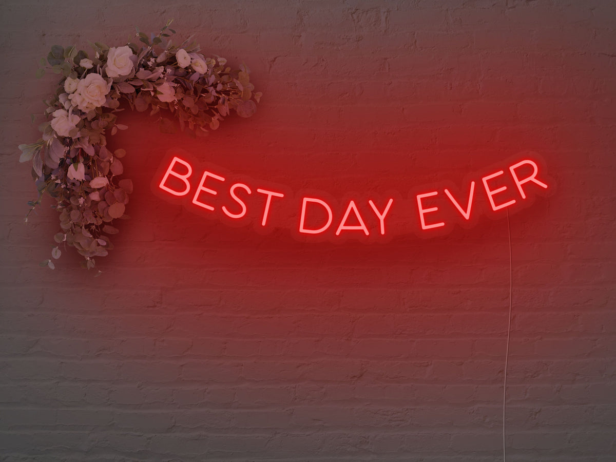 Best Day Ever LED Neon Sign - Neon Mfg.