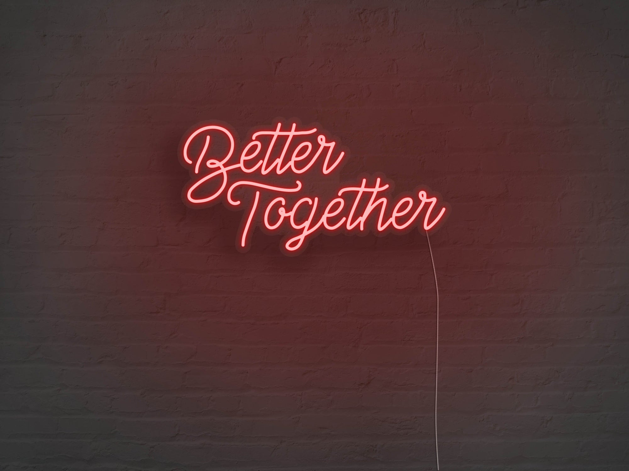 Better Together LED Neon Sign - Neon Mfg.
