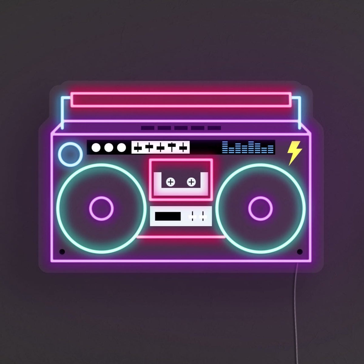 Boom Box LED Neon Sign - Neon Mfg.