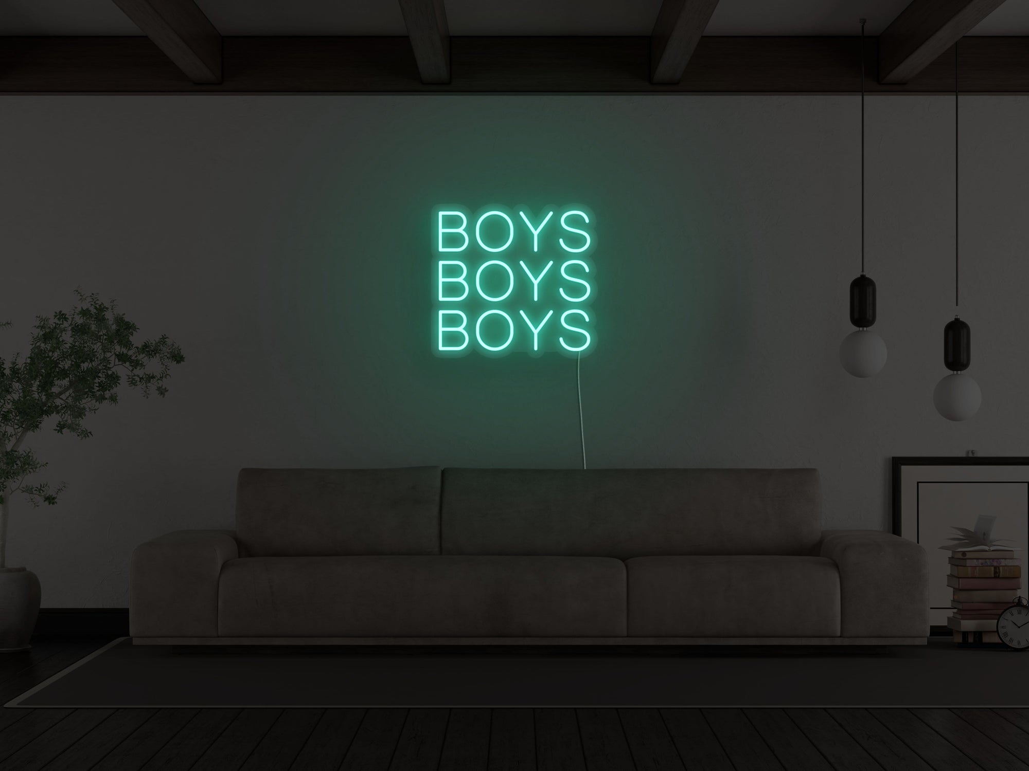 Boys Boys Boys LED Neon Sign - Neon Mfg.