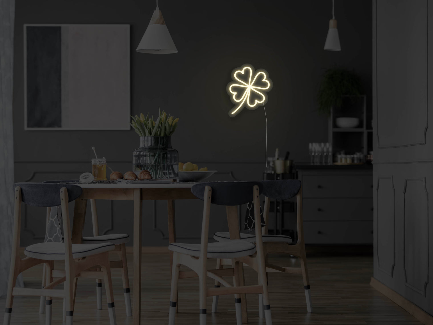 Four Leaf Clover LED Neon Sign – Neon Mfg.