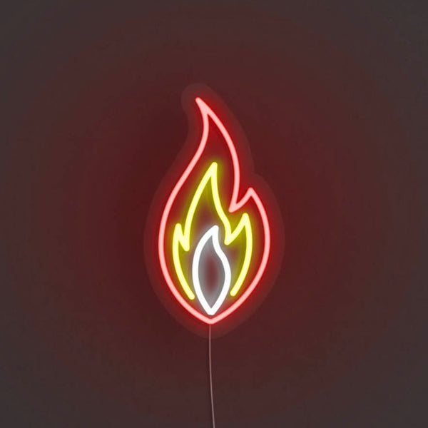 Flame LED Neon Sign - Neon Mfg.