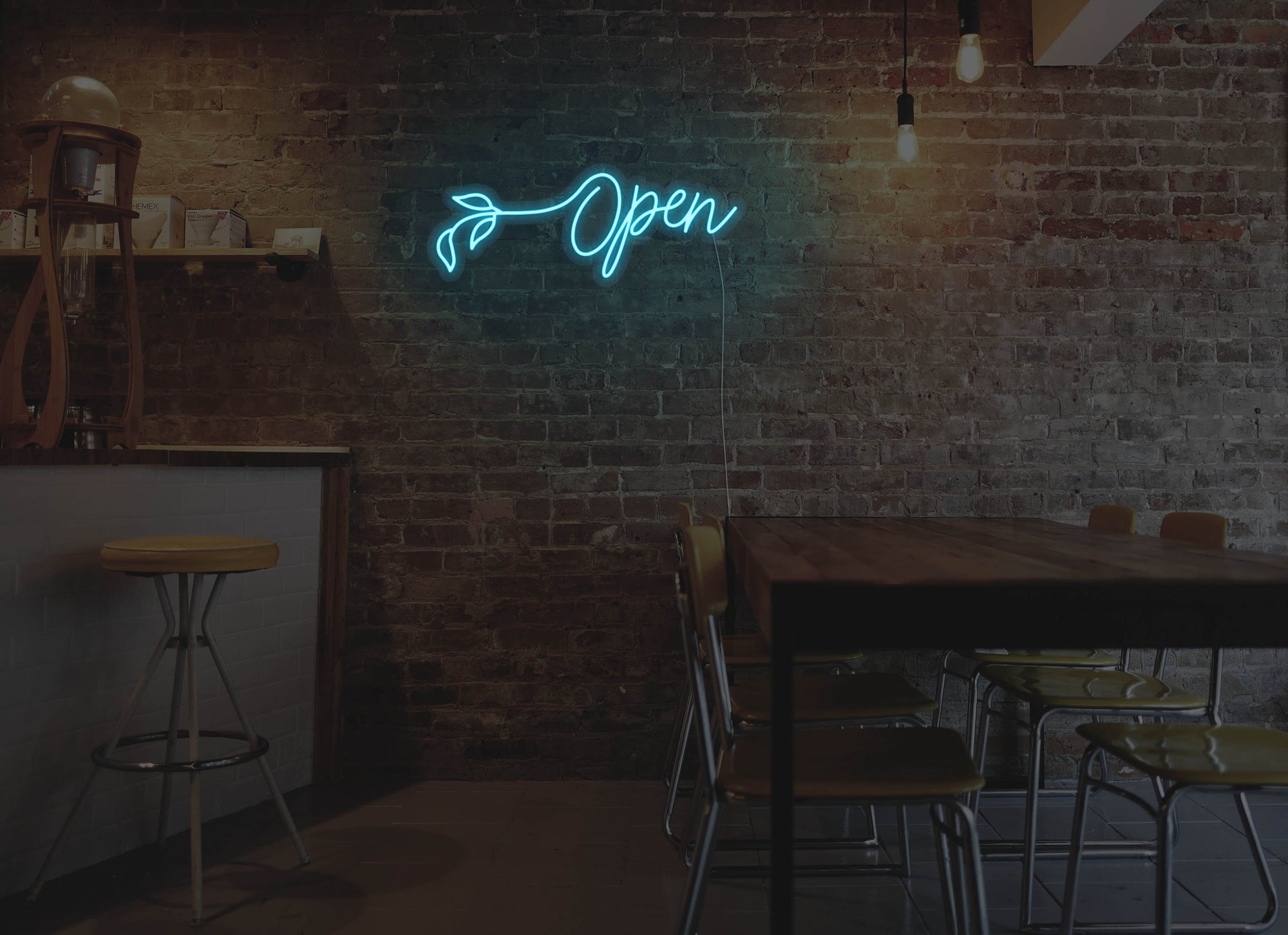 Flower Open LED Neon Sign - Neon Mfg.