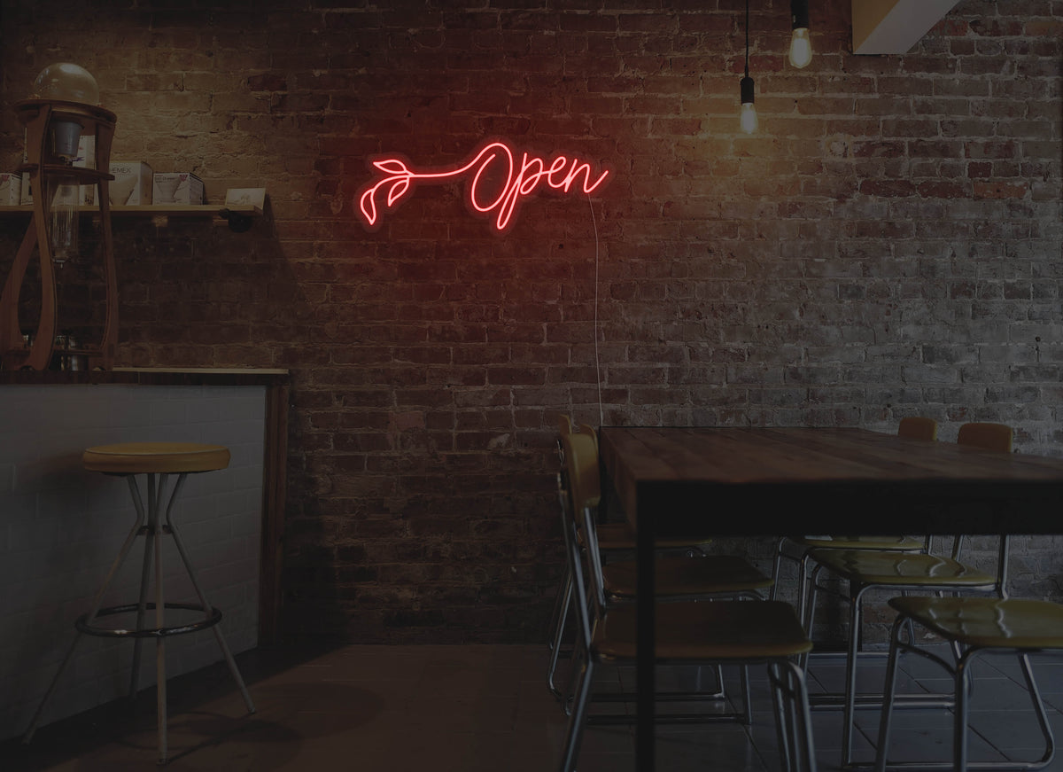 Flower Open LED Neon Sign - Neon Mfg.
