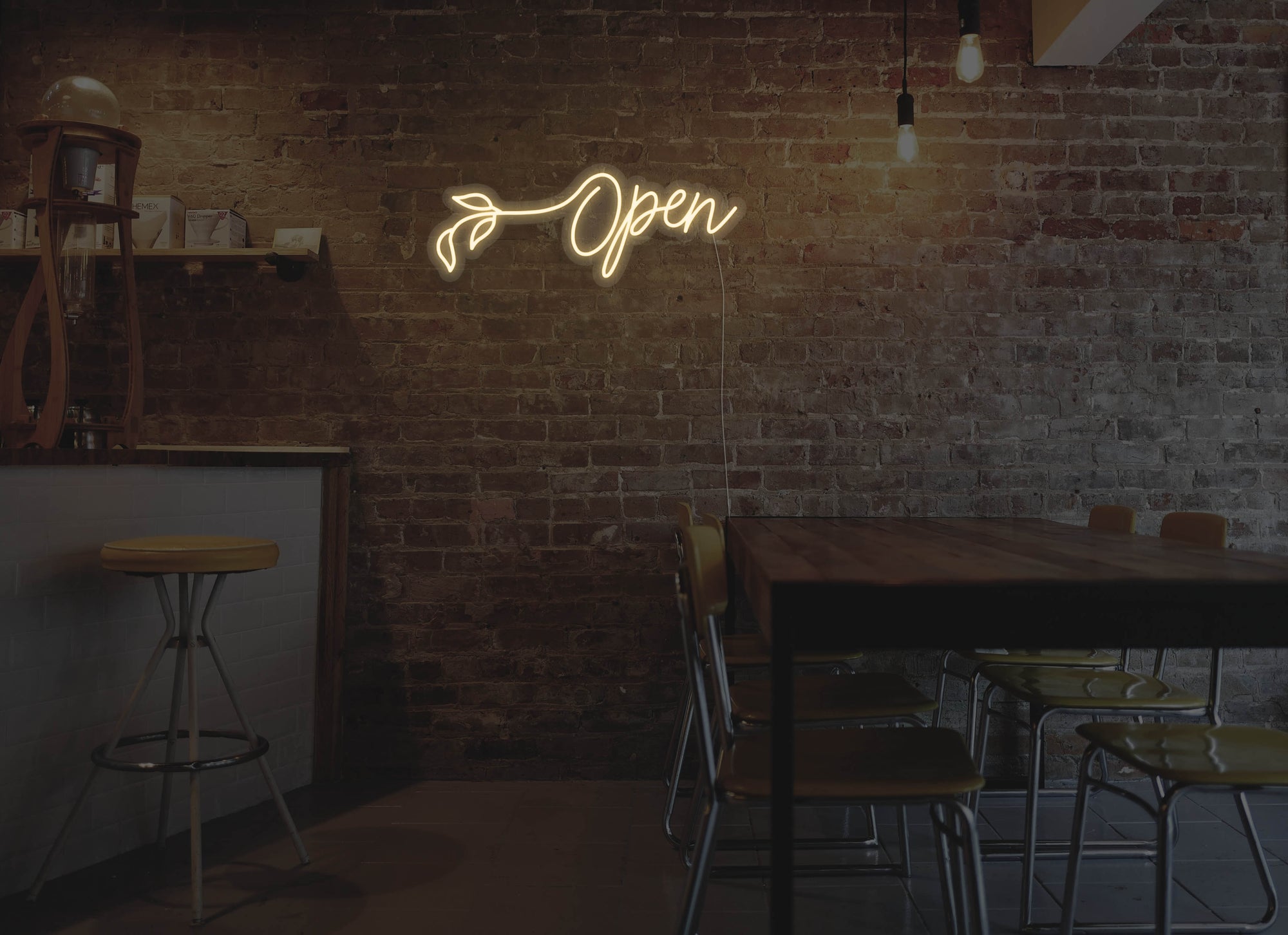 Flower Open LED Neon Sign - Neon Mfg.