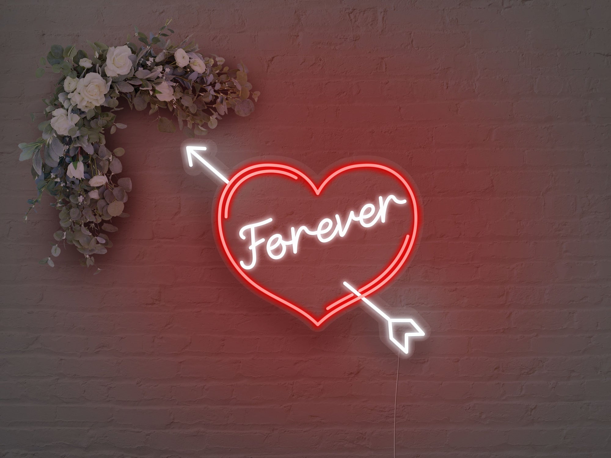 Forever Heart LED Neon Sign - Neon Mfg.