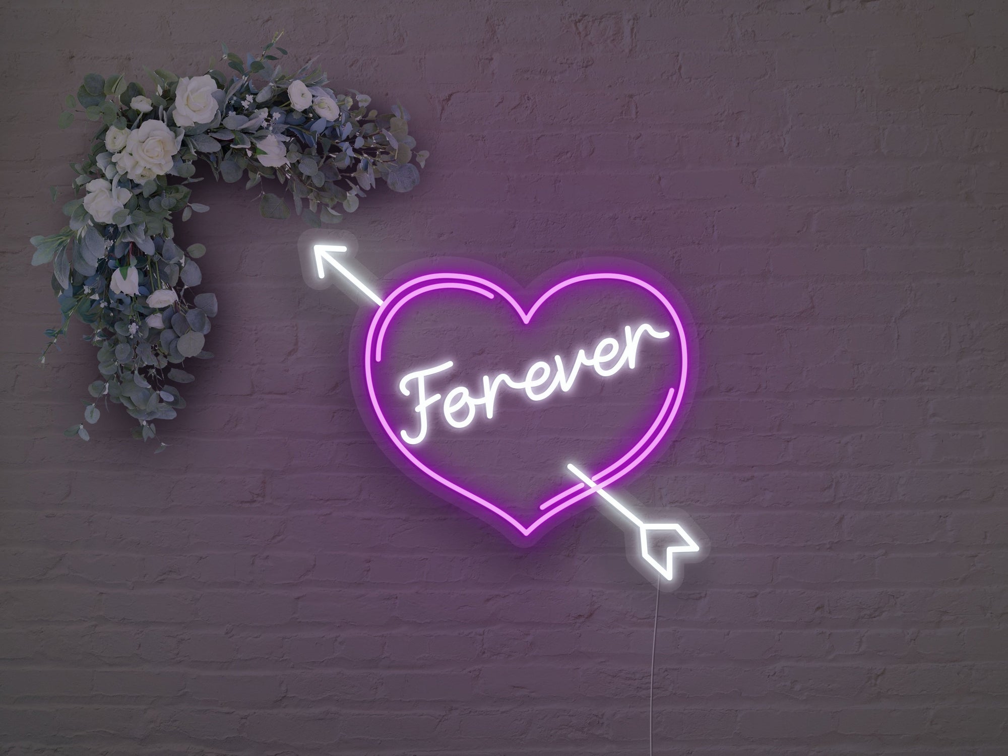 Forever Heart LED Neon Sign - Neon Mfg.