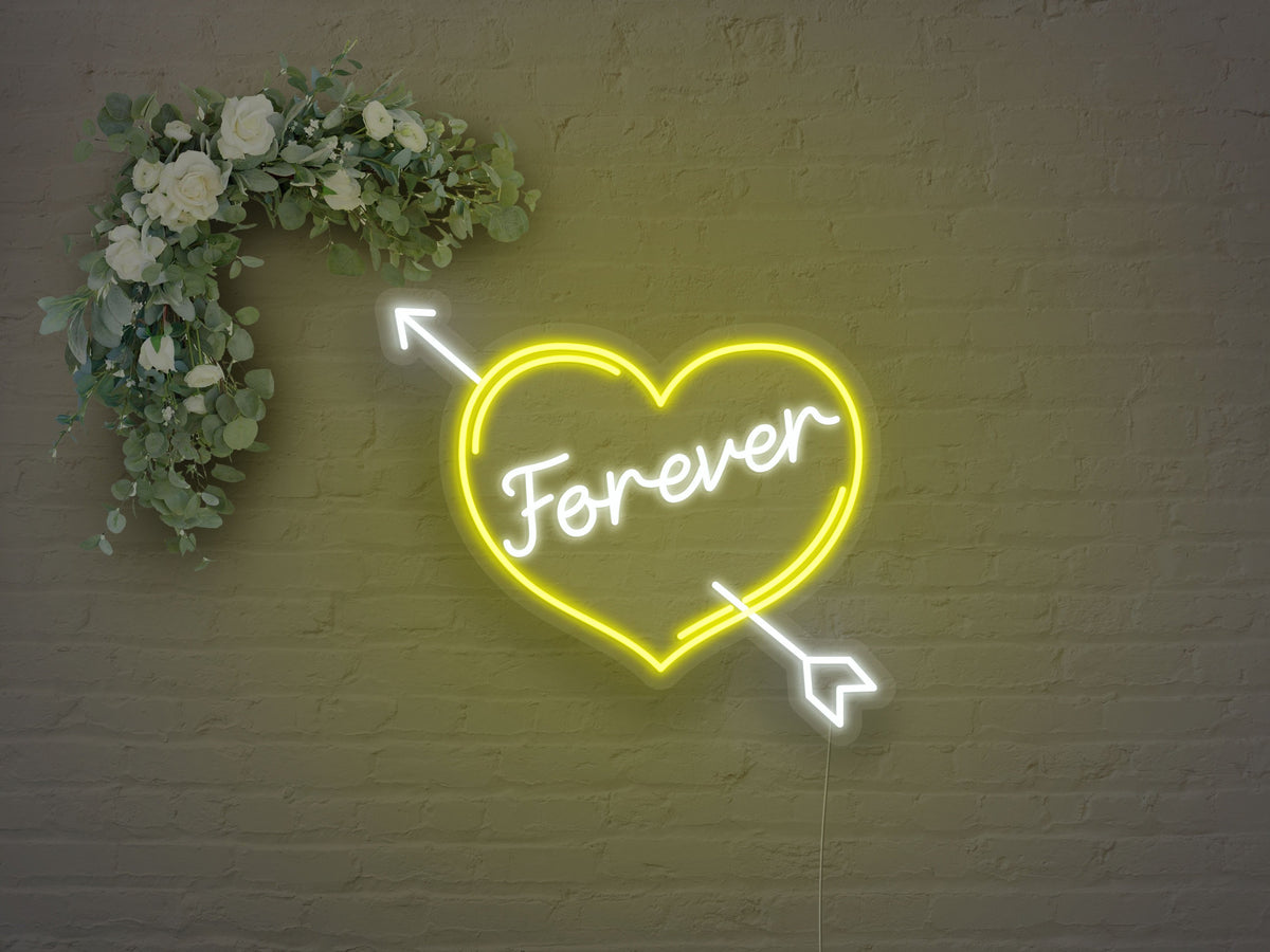 Forever Heart LED Neon Sign - Neon Mfg.