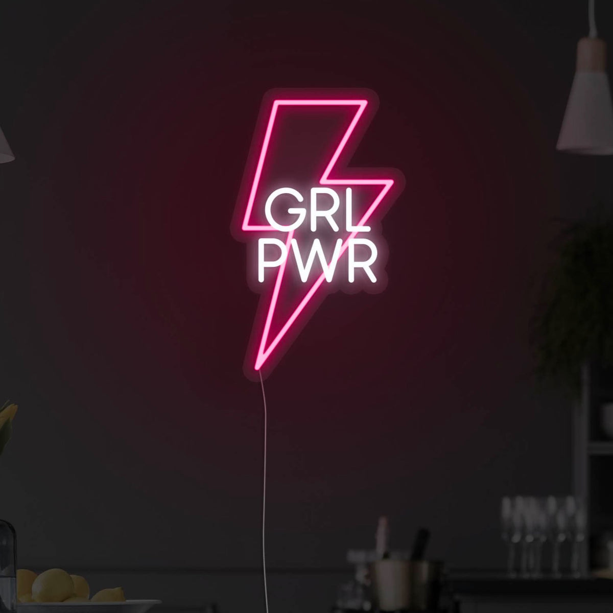 Girl Power LED Neon Sign - Neon Mfg.