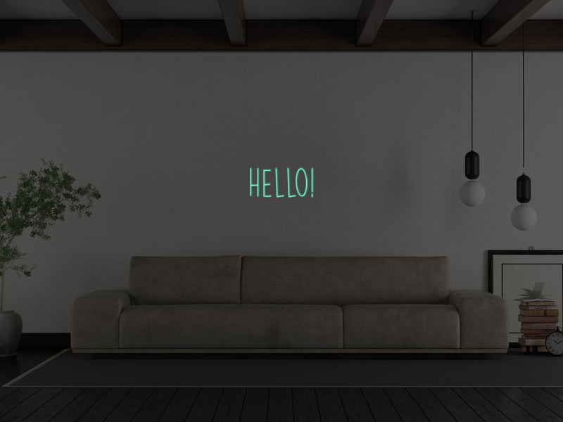 Hello LED Neon Sign - Neon Mfg.
