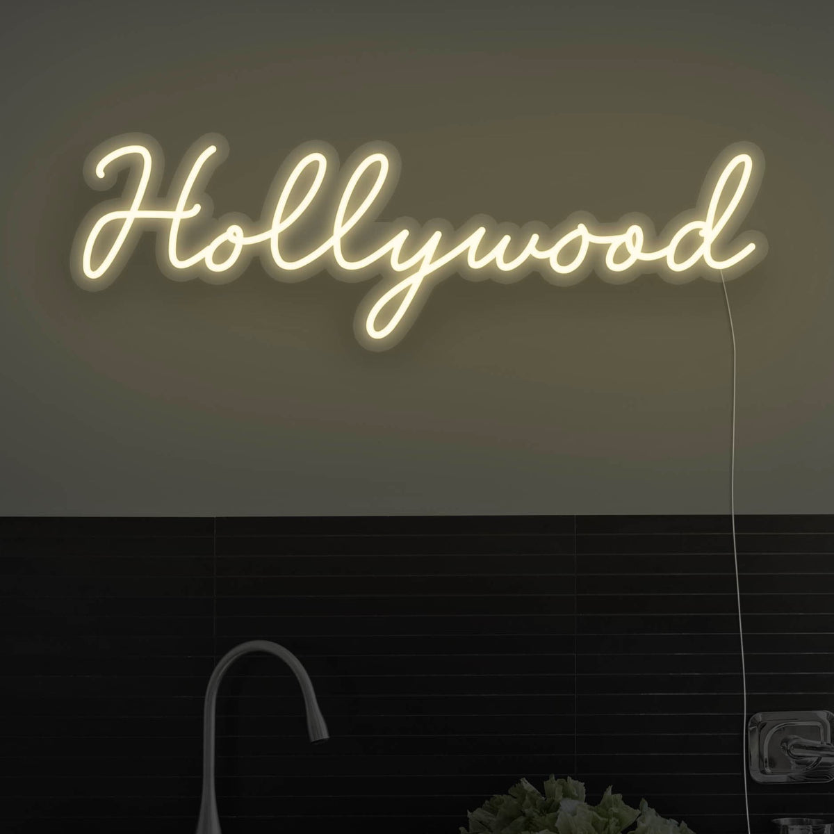 Hollywood LED Neon Sign - Neon Mfg.