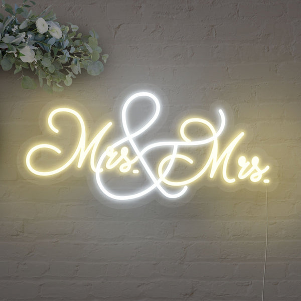 Mrs. & Mrs. LED Neon Sign - Neon Mfg.