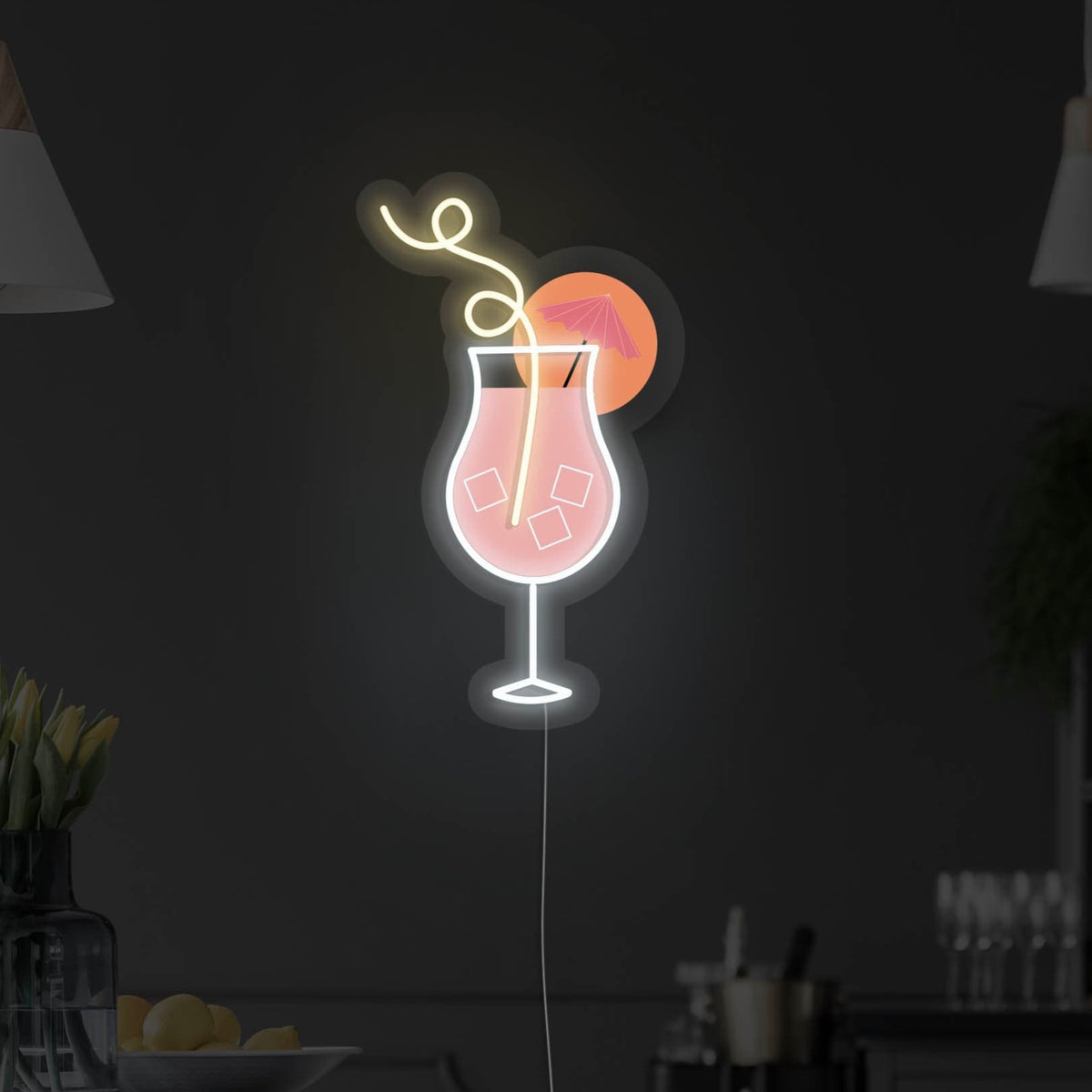 Cocktail LED Neon Sign - Neon Mfg.