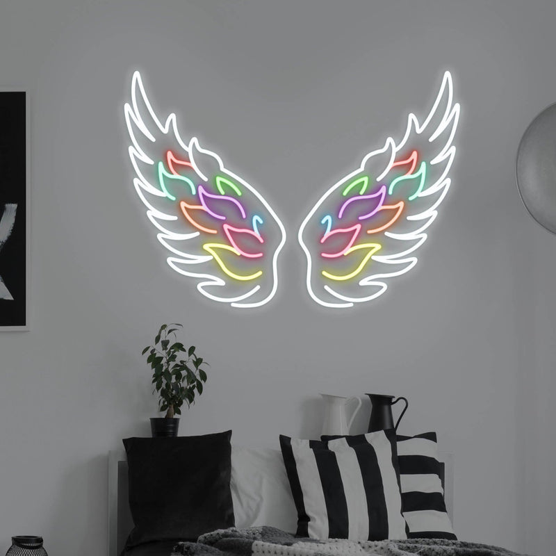 Angel Wings LED Neon Sign - Neon Mfg.