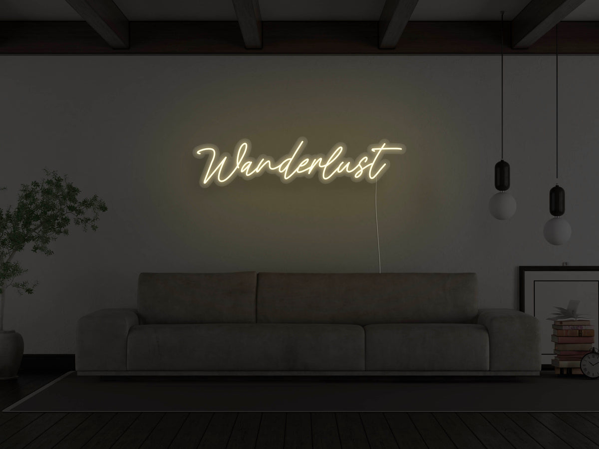 Wanderlust LED Neon Sign - Neon Mfg.