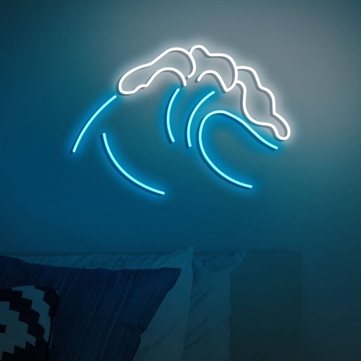 Wave LED Neon Sign - Neon Mfg.