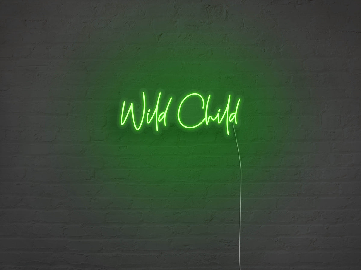 Wild Child LED Neon Sign - Neon Mfg.